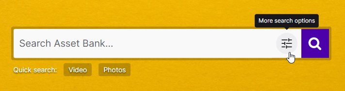 Enhancement: More search options icon – Asset Bank Help Centre